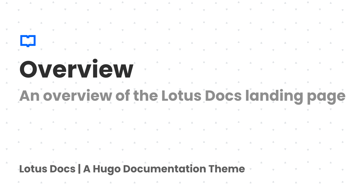 Overview | Lotus Docs