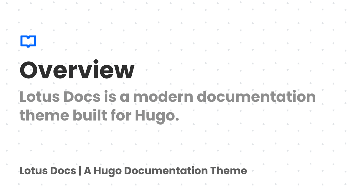 Overview | Lotus Docs